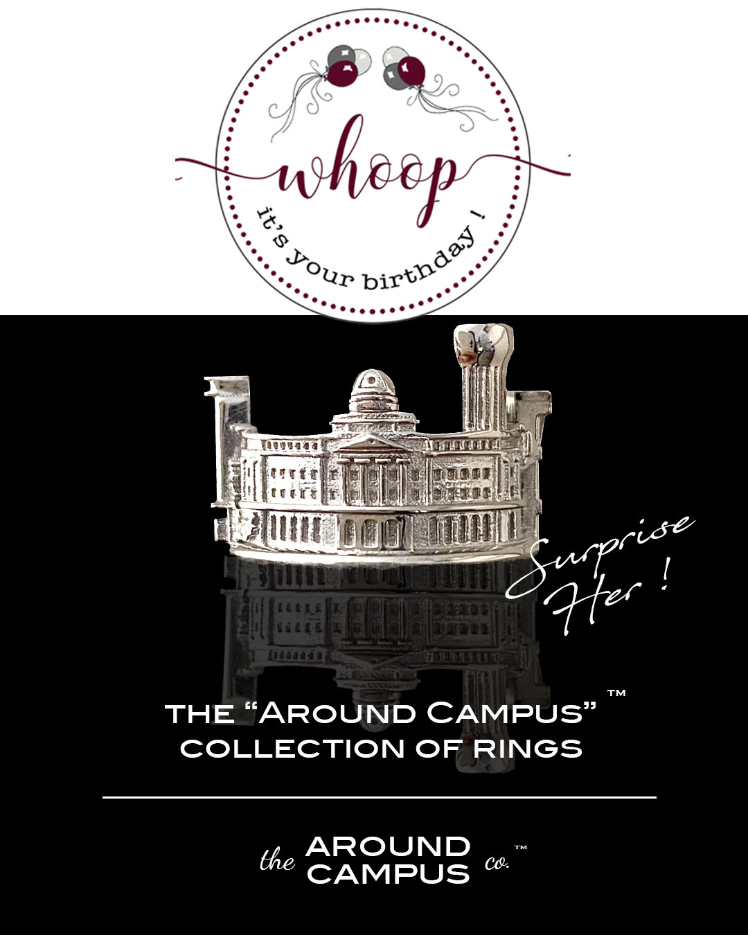 Texas A&M Ring Custom Campus Ring Cityscape Ring Silver Ring College ...