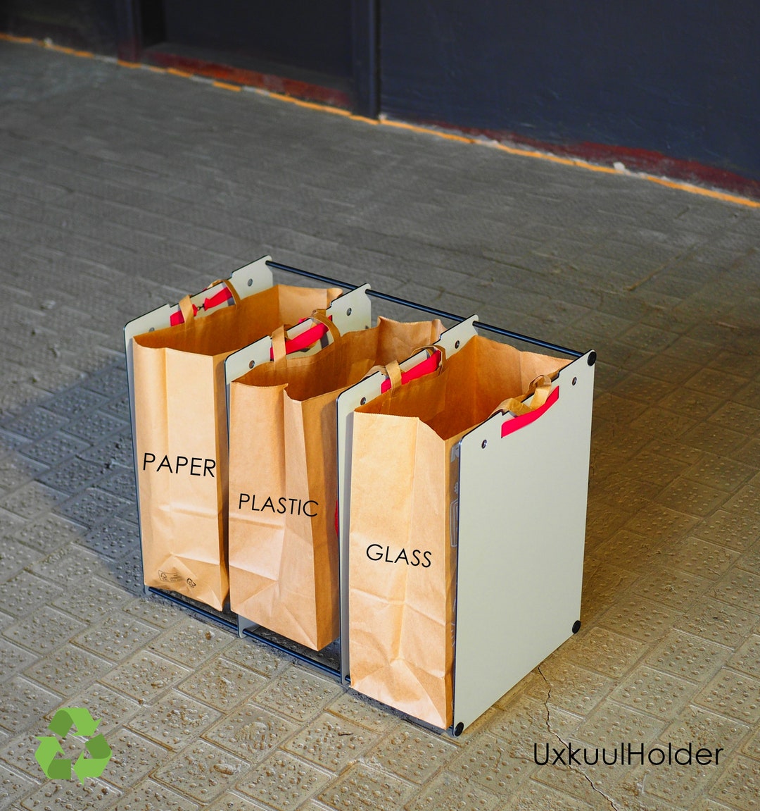 Eco Friendly Paper Bag Holder. Durable Design, Multiple Sizes, Waste ...