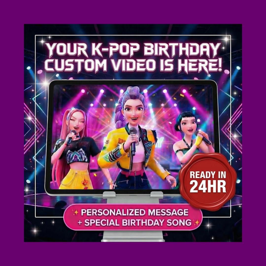 Personalized Kpop Birthday Video | Custom Animated Song & Message ...
