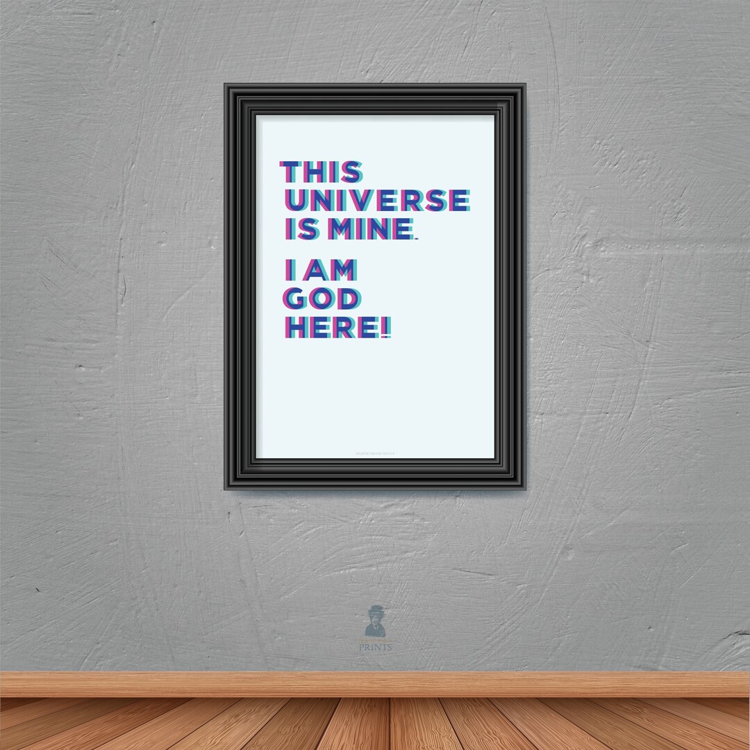 Lawnmower Man Preposterous Movie Quote Digital Wall Art Download and ...