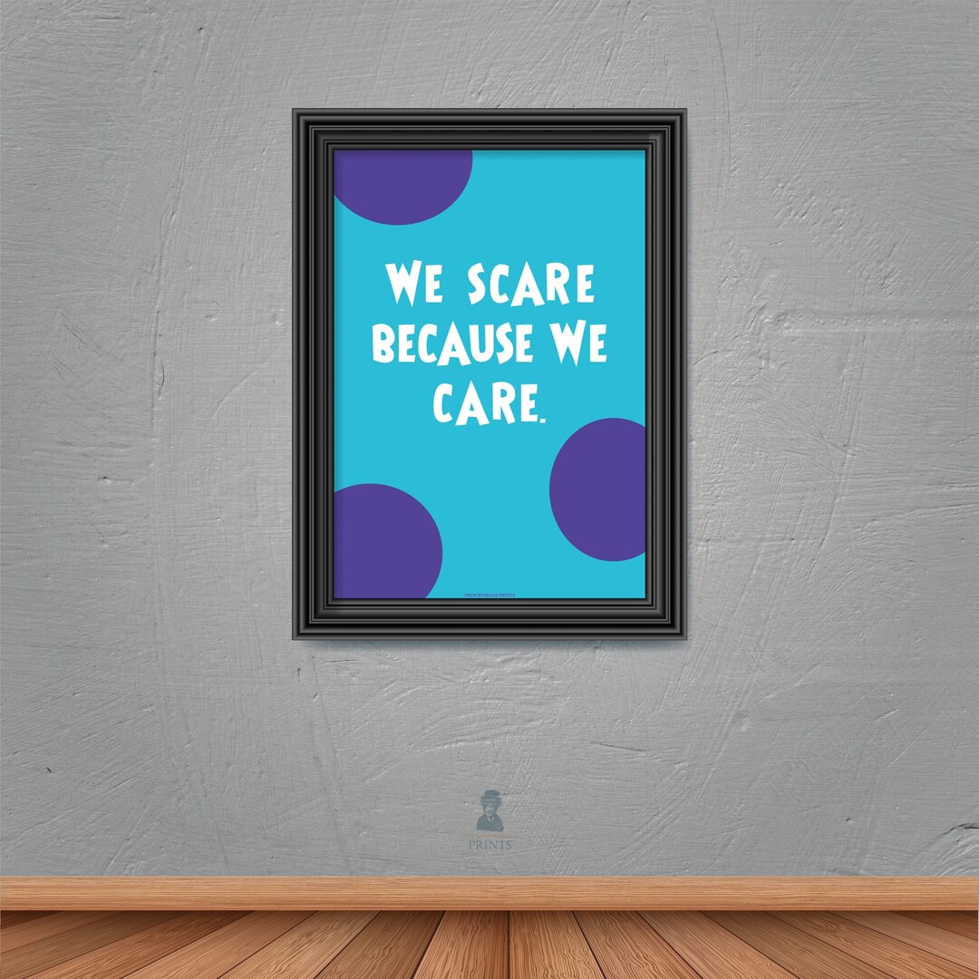 Monster Inc Preposterous Movie Quote Digital Wall Art Download and ...