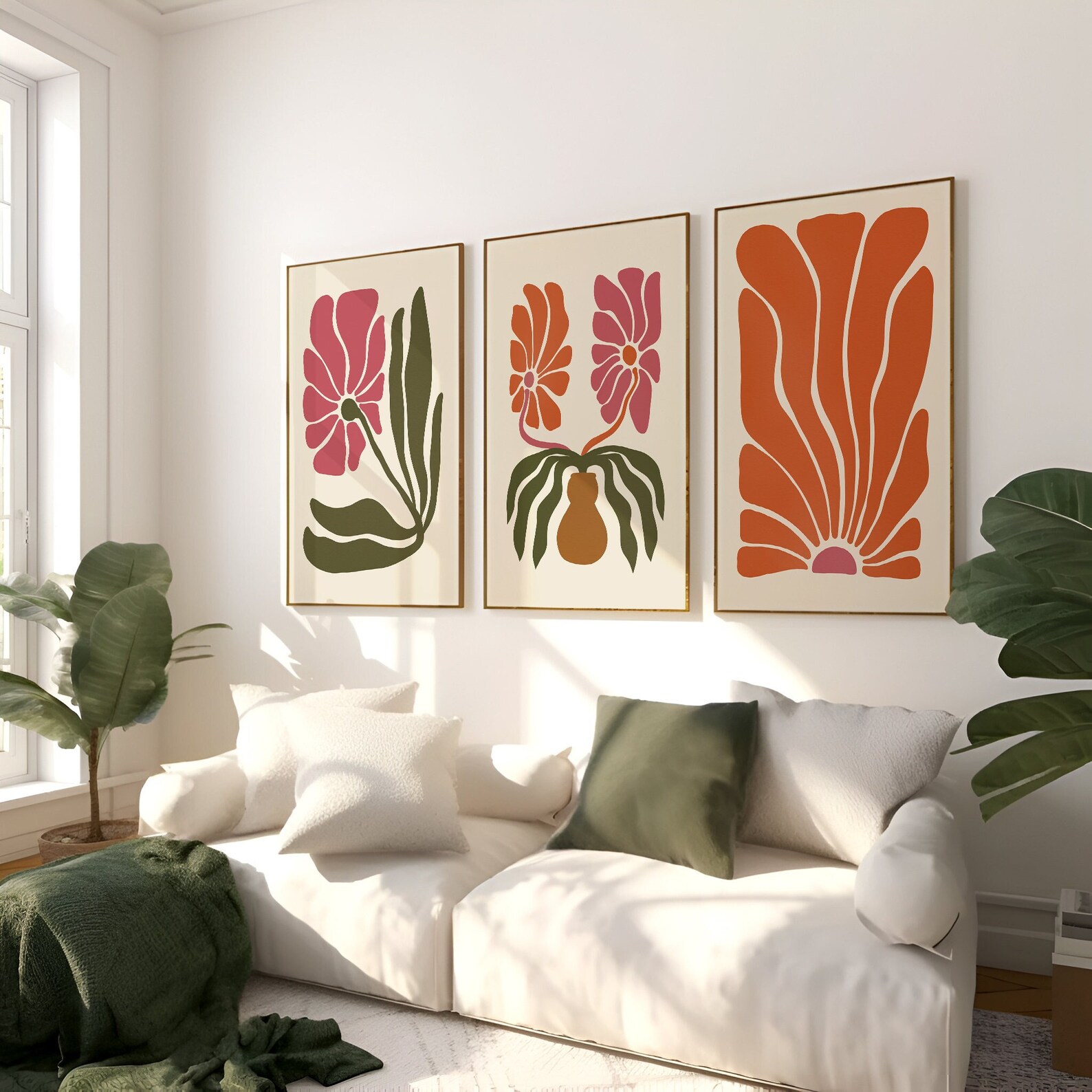 Henri Matisse Print Set of 3, Matisse Botanical Prints, Matisse 3 Piece ...