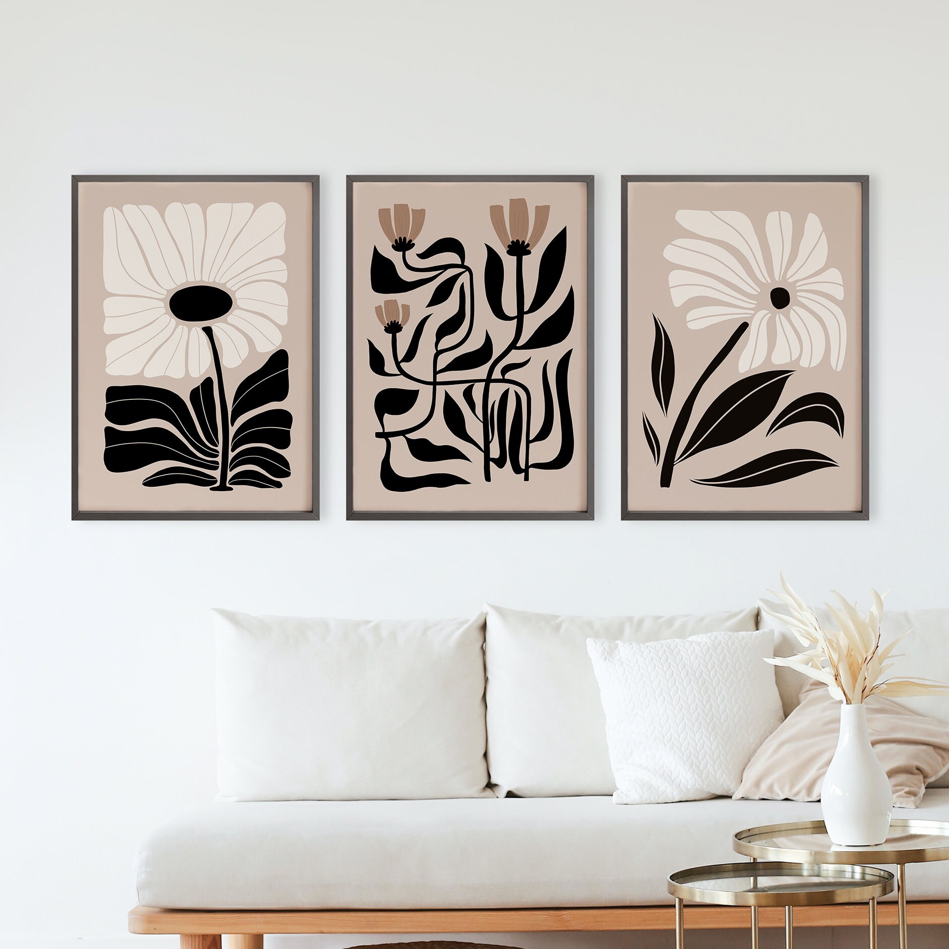 Beige Matisse Print, Henri Matisse Print Set of 3, Matisse Botanical ...