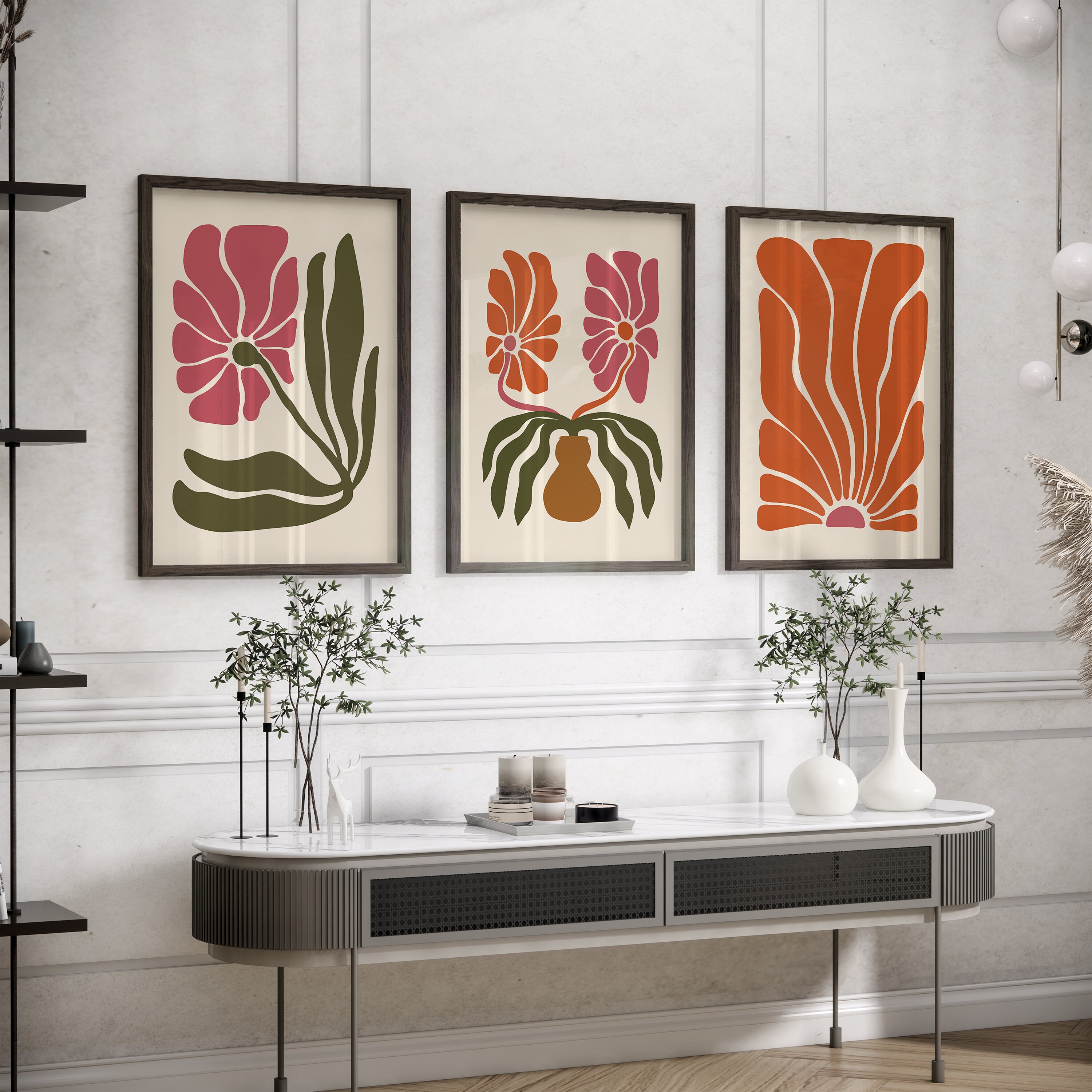 Henri Matisse Print Set of 3, Matisse Botanical Prints, Matisse 3 Piece ...