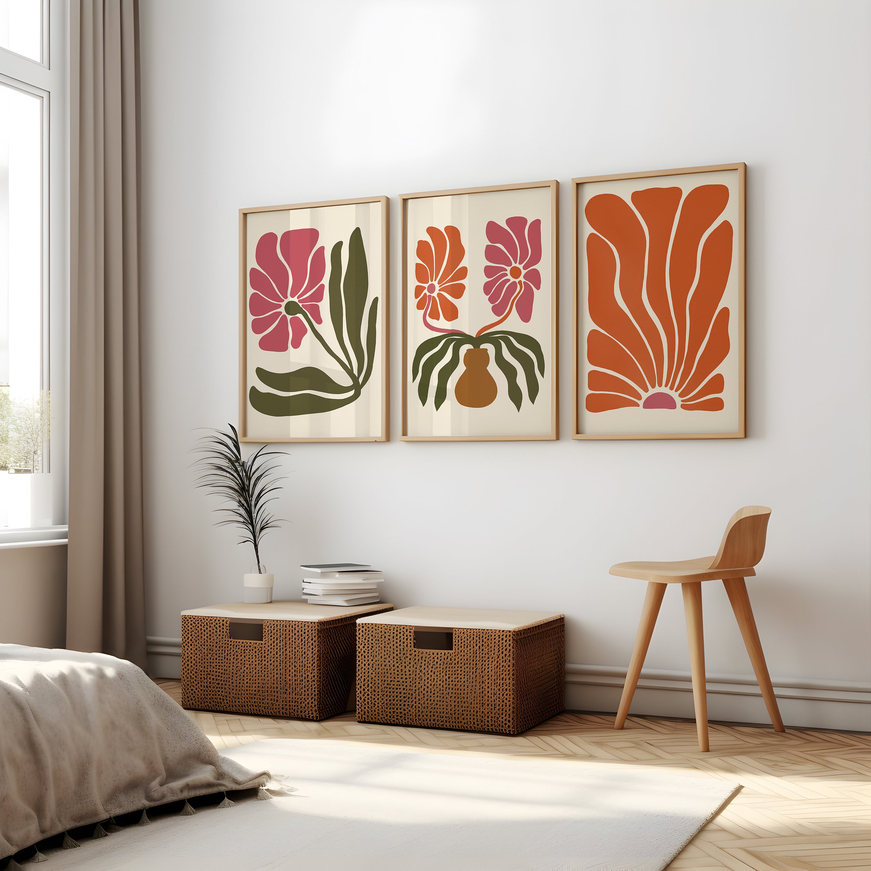 Henri Matisse Print Set of 3, Matisse Botanical Prints, Matisse 3 Piece ...