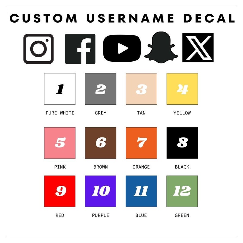 Custom Car Decals - Calcomanías De Coche Personalizadas - Etsy