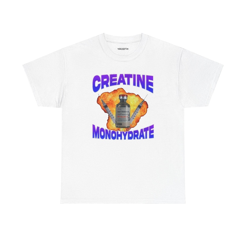Creatine Monohydrate T-shirt, Tren T-shirt, Funny Gym Meme T-shirt ...