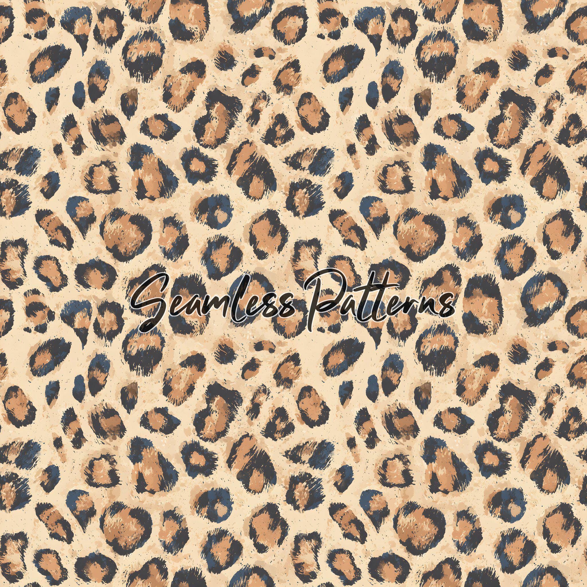 Leopard Spot Digital Paper: Seamless Animal Print Backgrounds (instant ...
