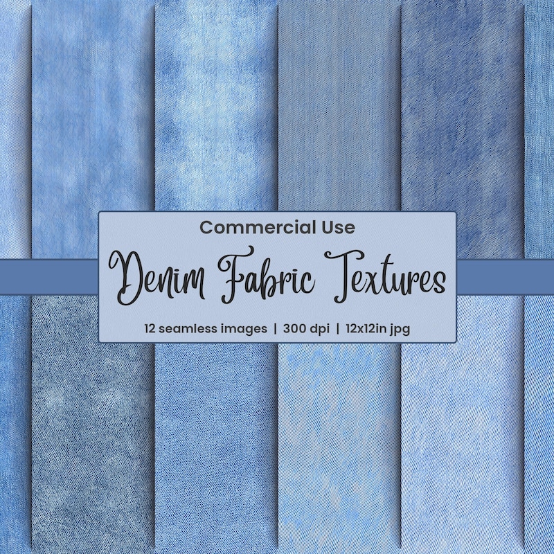 Blue Jean Fabric - Etsy