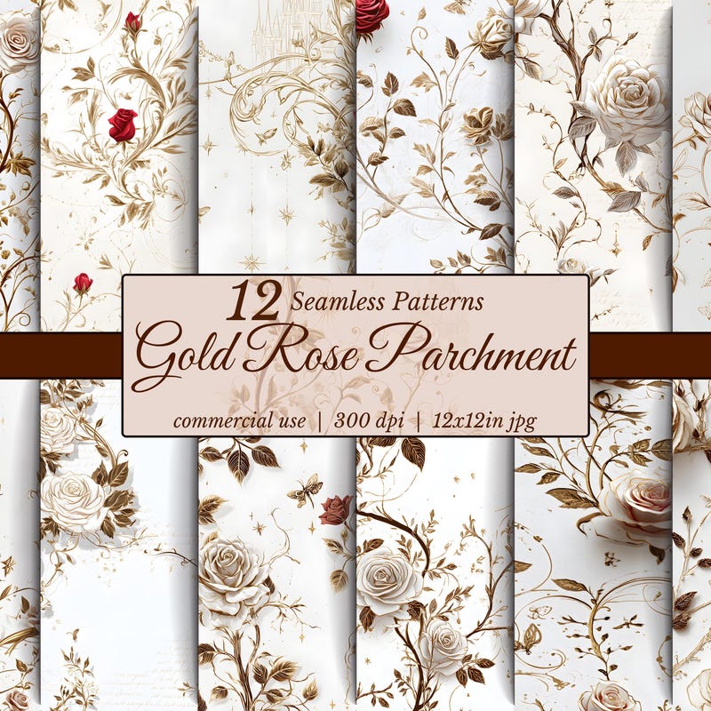 Parchment Roses - Etsy