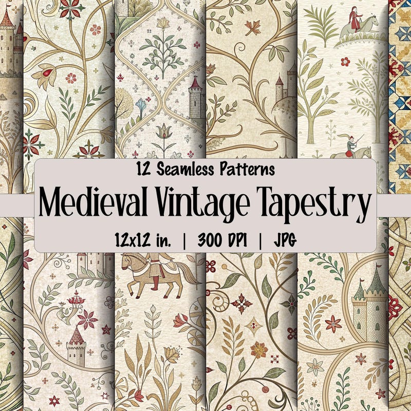 Landscape Wallpaper Medieval - Etsy