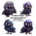 Cute Ravens Clipart, High-quality Digital & Print 12 Cliparts at 300 ...