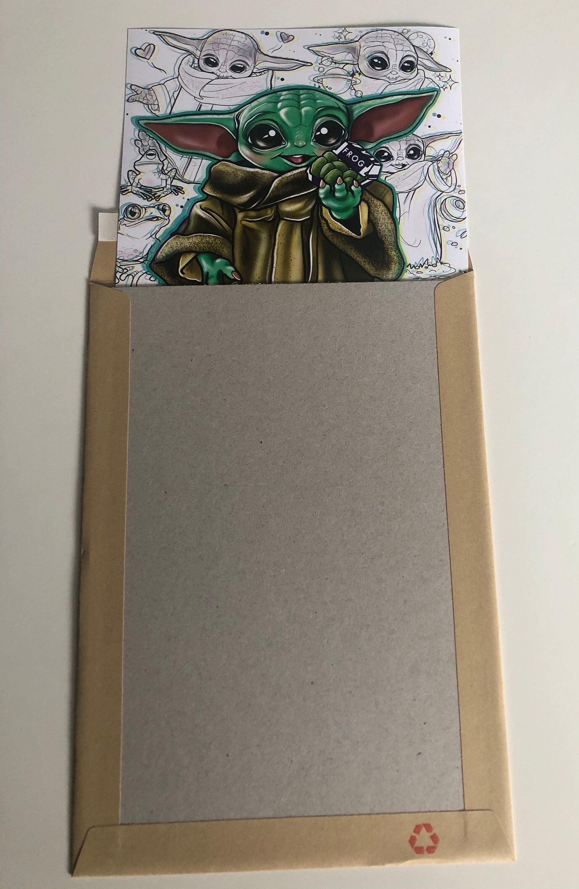 Cute Grogu / Baby Yoda High Resolution Star Wars Art - Etsy