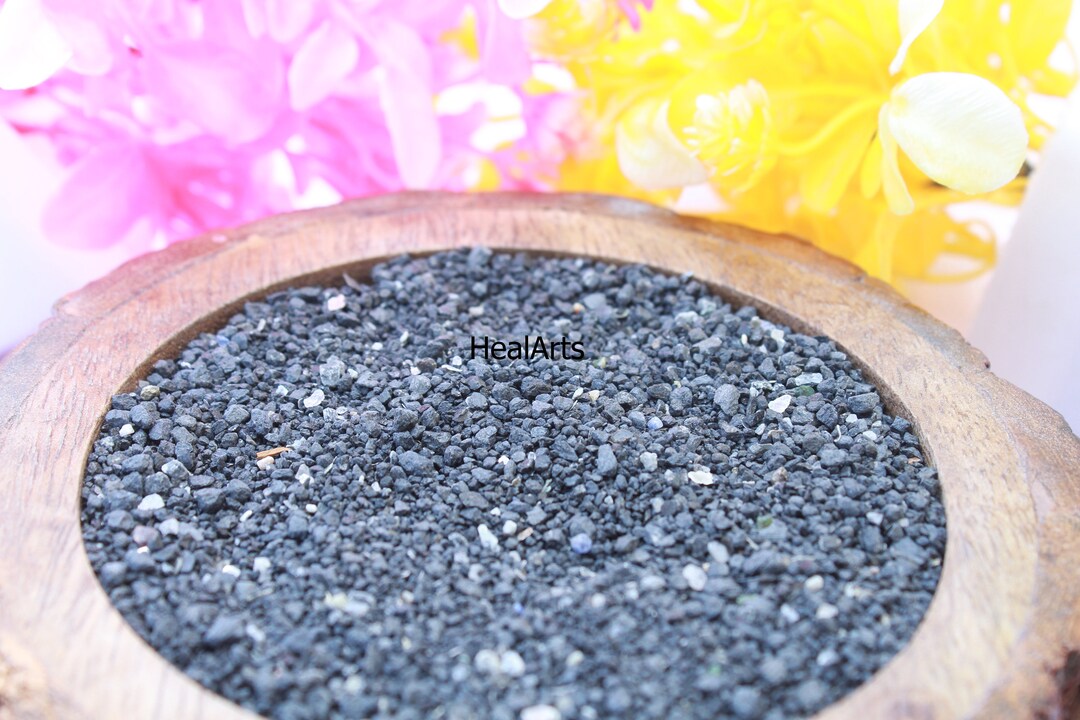 100 Gram Tourmaline Crushed Powder, 1-3mm Black Healing Crystal Raw ...
