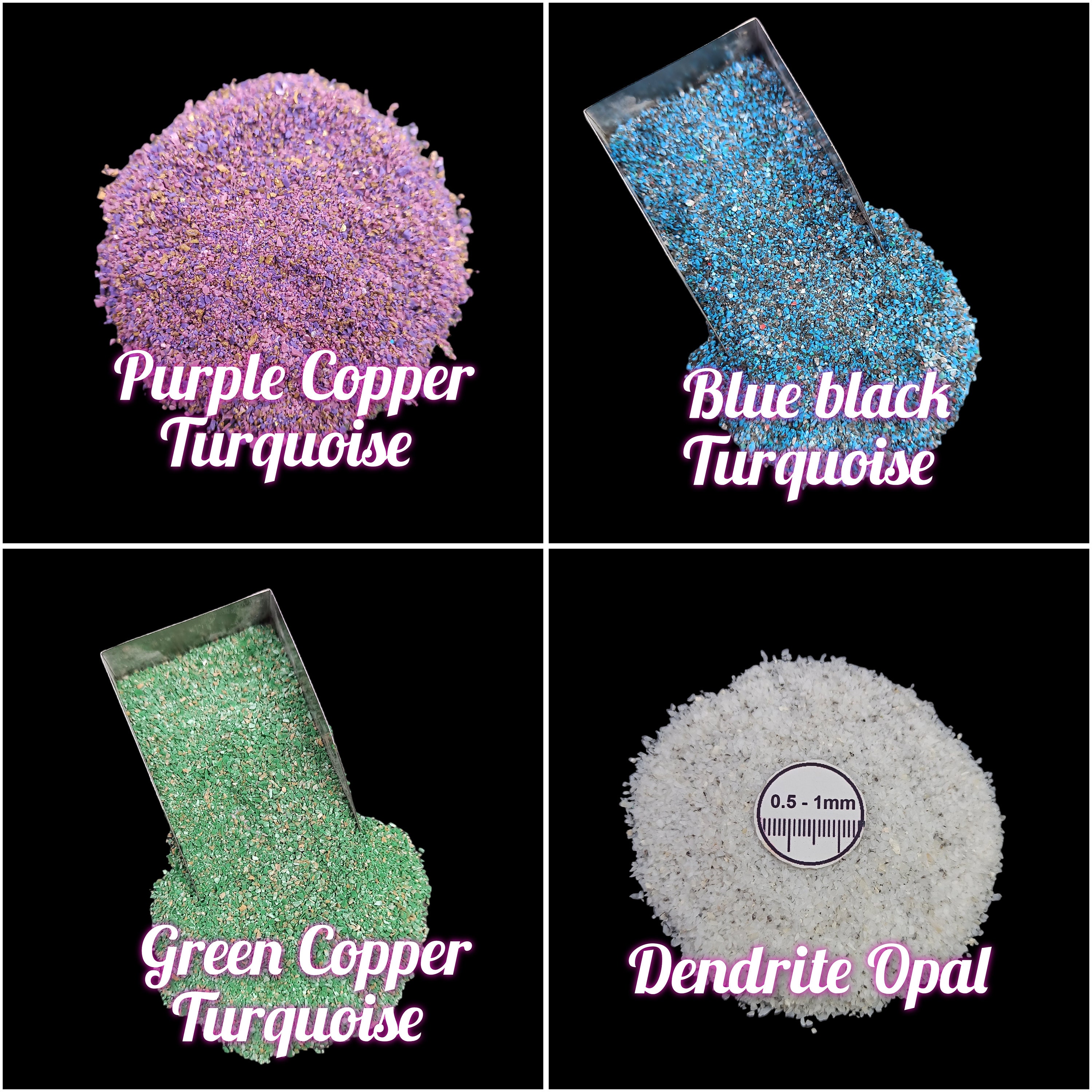 Crushed Gemstones Coarse Powder 0.5-1mm Size Wholesale Bulk Lot of ...