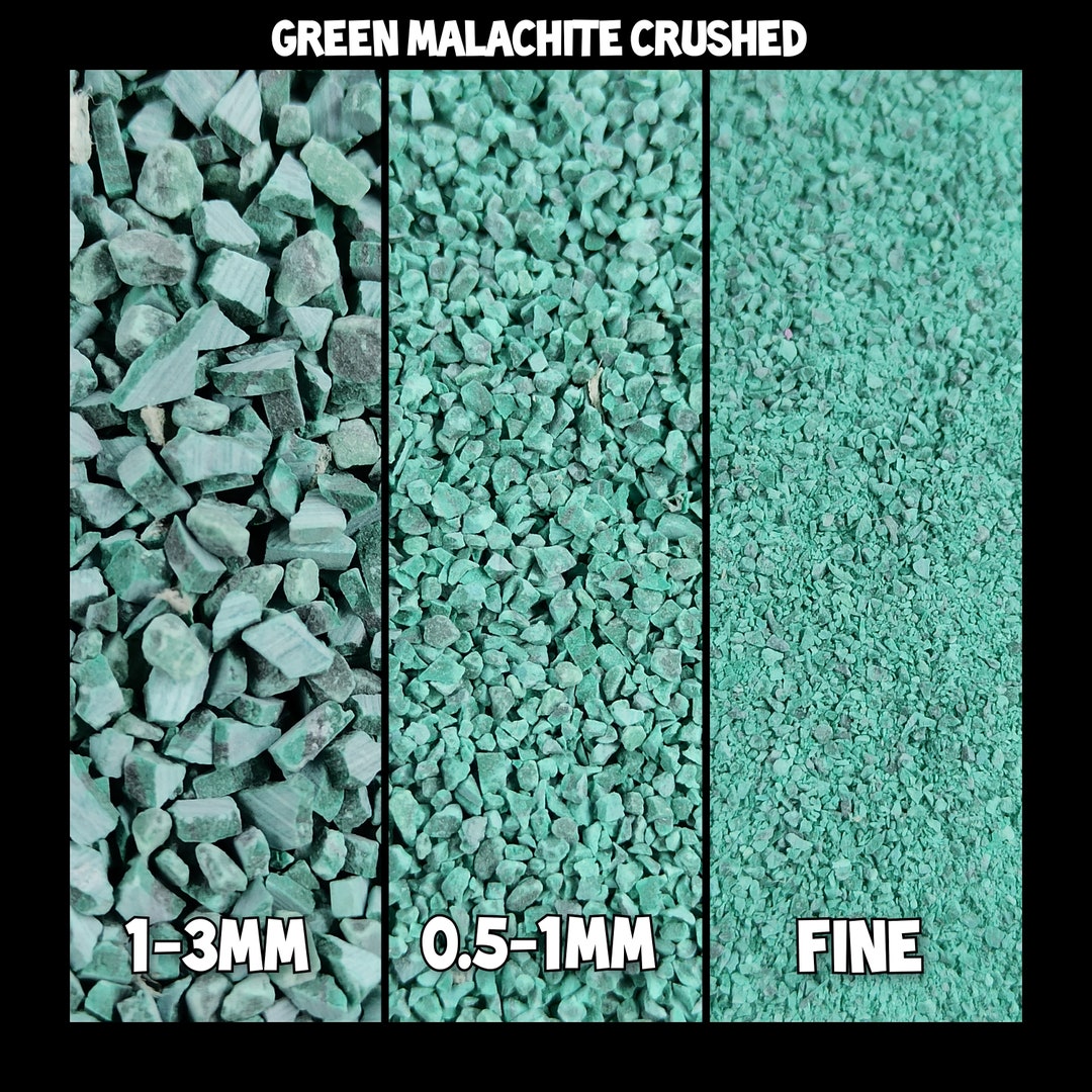 Malachite Gemstone Crushed Coarse | Fine Dust Gemstone Powder ...
