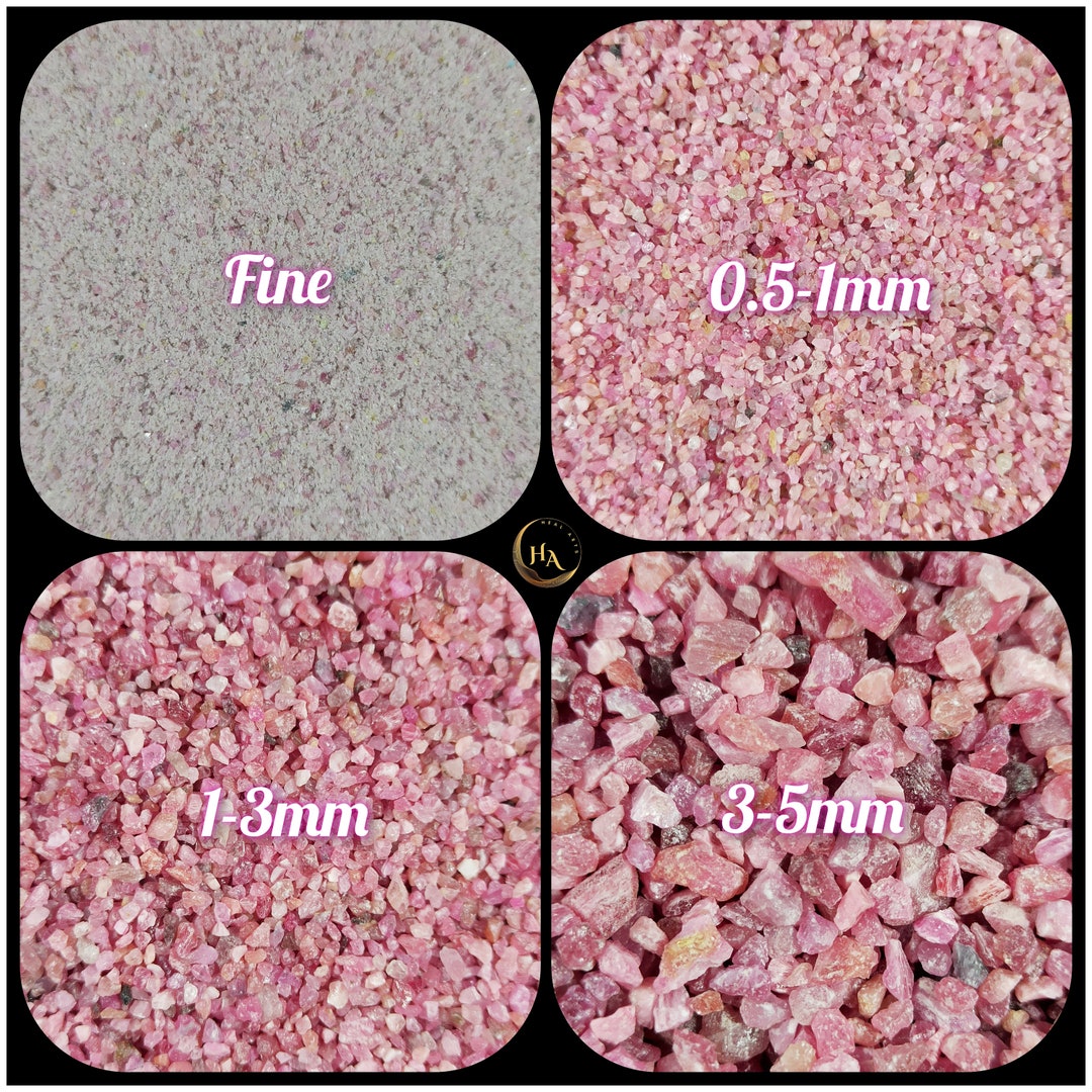 Ruby Gemstone Coarse Crushed Powder - Natural Red Crystal for DIY Inlay ...