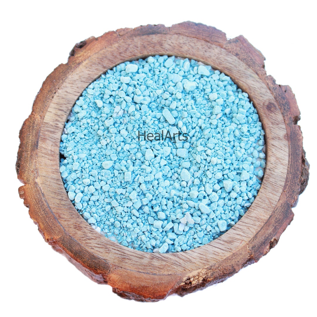 Turquoise Crushed Powder 1-3mm Sky Blue Thick Healing Crystal - Etsy