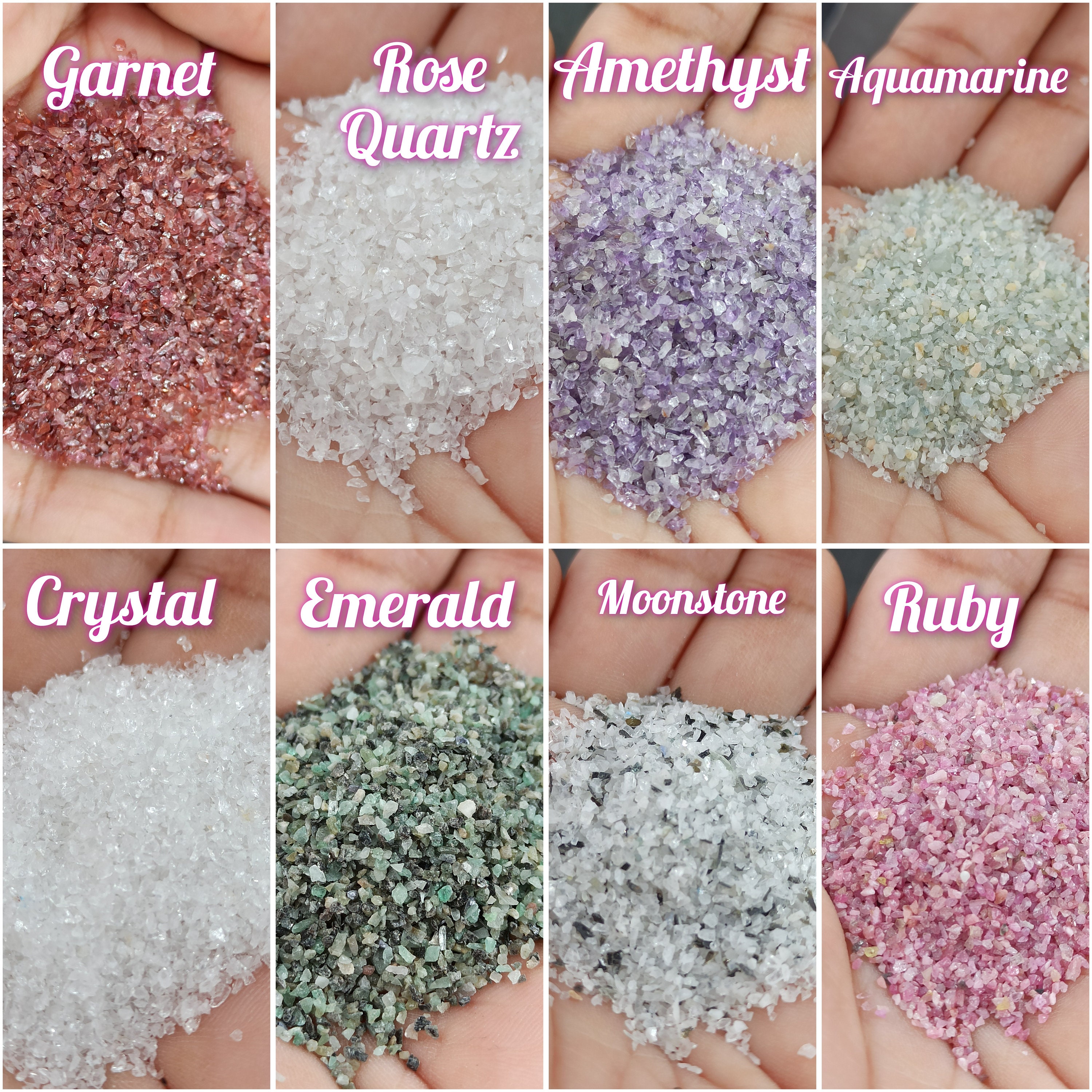 Crushed Gemstones Coarse Powder 0.5-1mm Size | Wholesale Bulk Lot of ...
