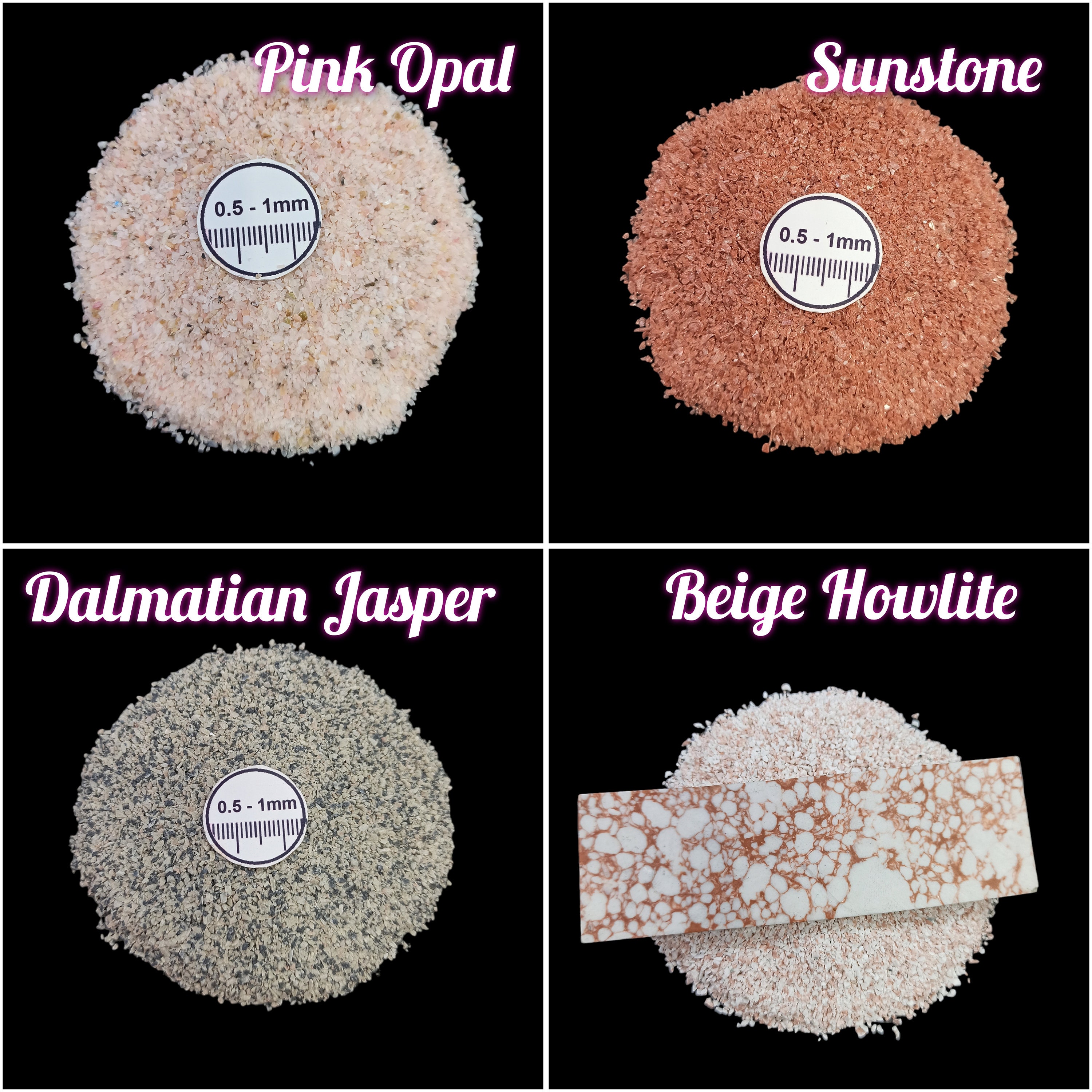 Crushed Gemstones Coarse Powder 0.5-1mm Size Wholesale Bulk Lot of ...