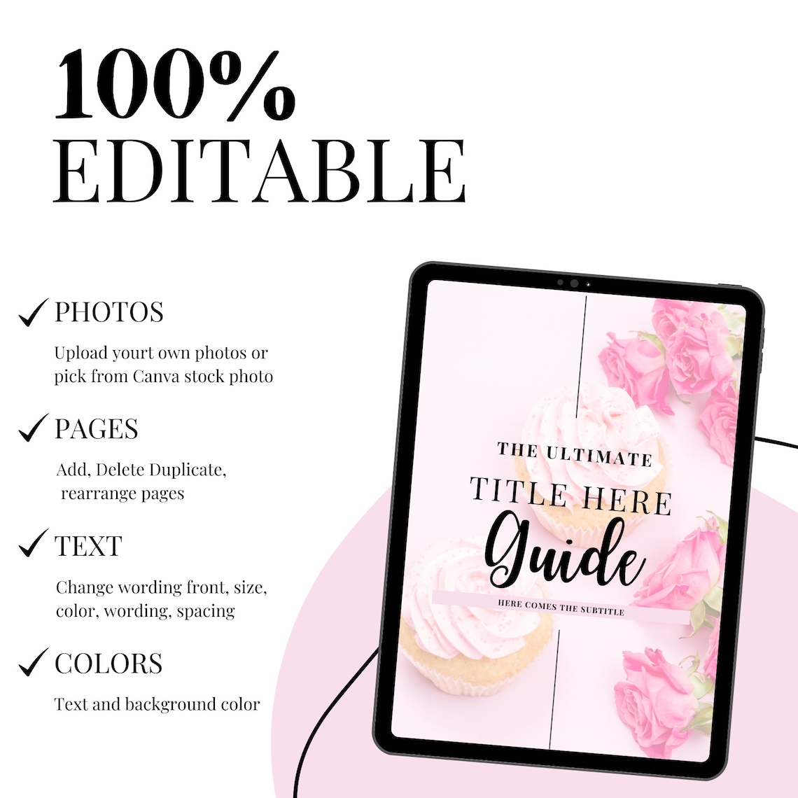 EBOOK TEMPLATE Canva Editable Ebook Template Luxury Ebook Template ...