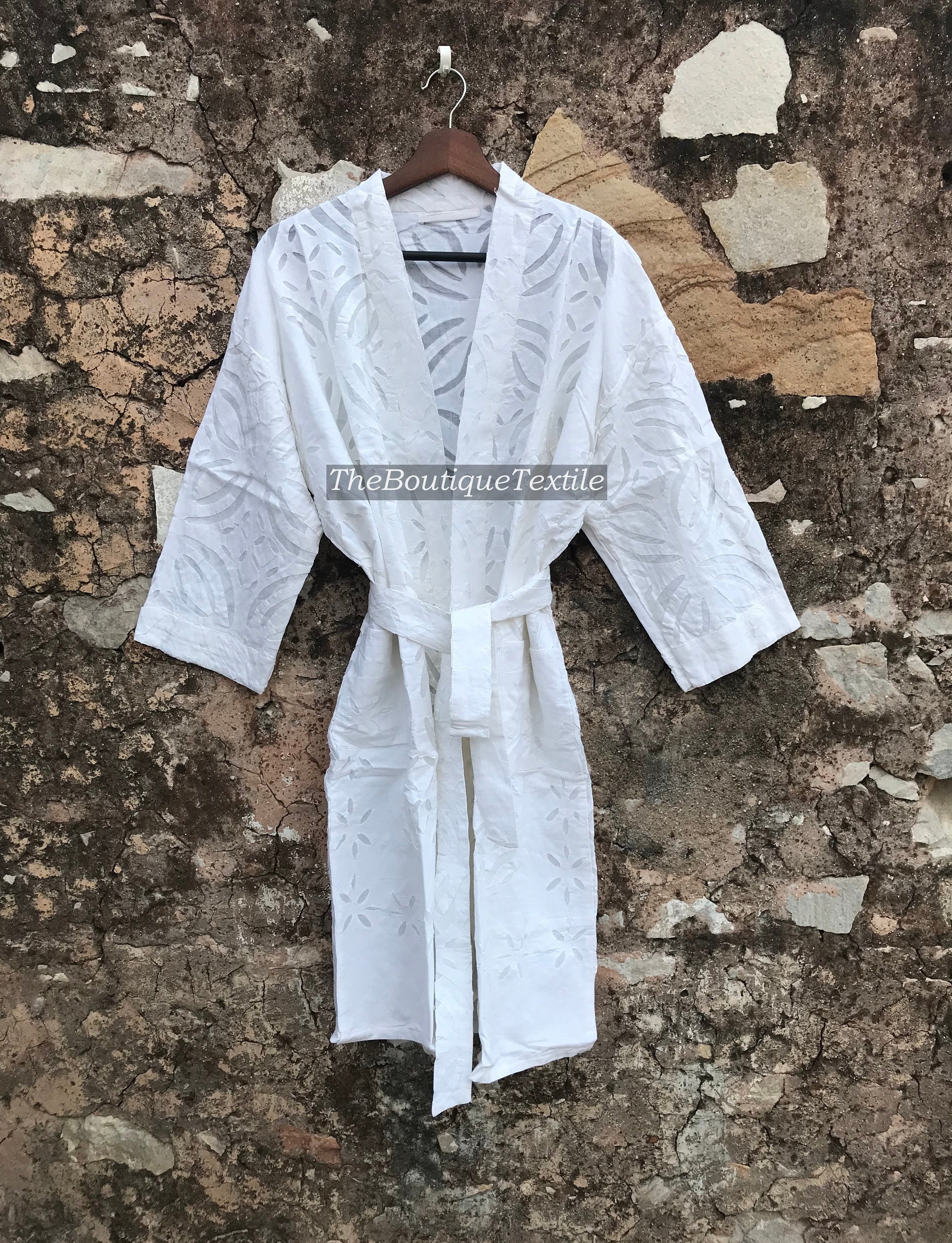 Cut Work Jacket Kimono Robe, Womens Jacket, Patchwork Jacket, Quilted ...