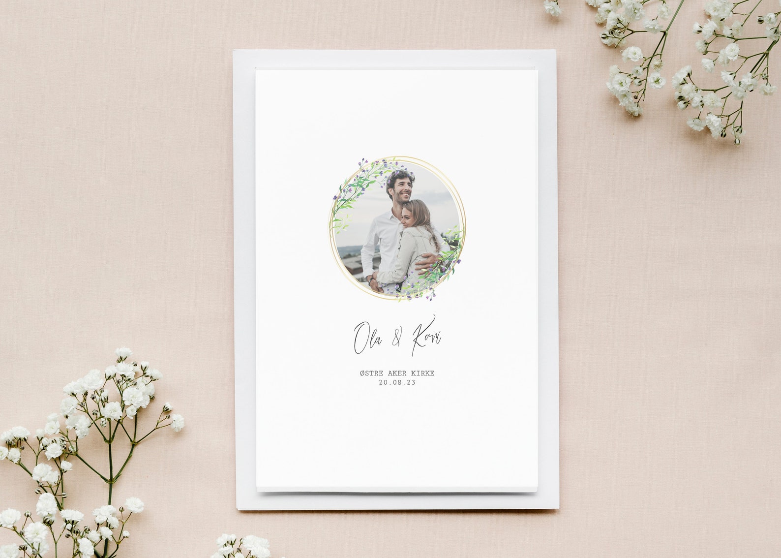 KIRKEPROGRAM BRYLLUP MAL - Designmal, Trykksaker, Personlig, Diy ...