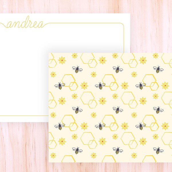Bee Note Card - Etsy