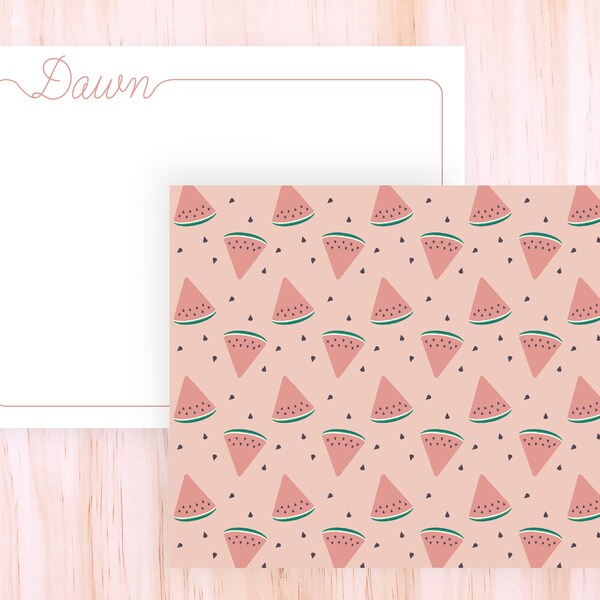 Watermelon Card - Etsy