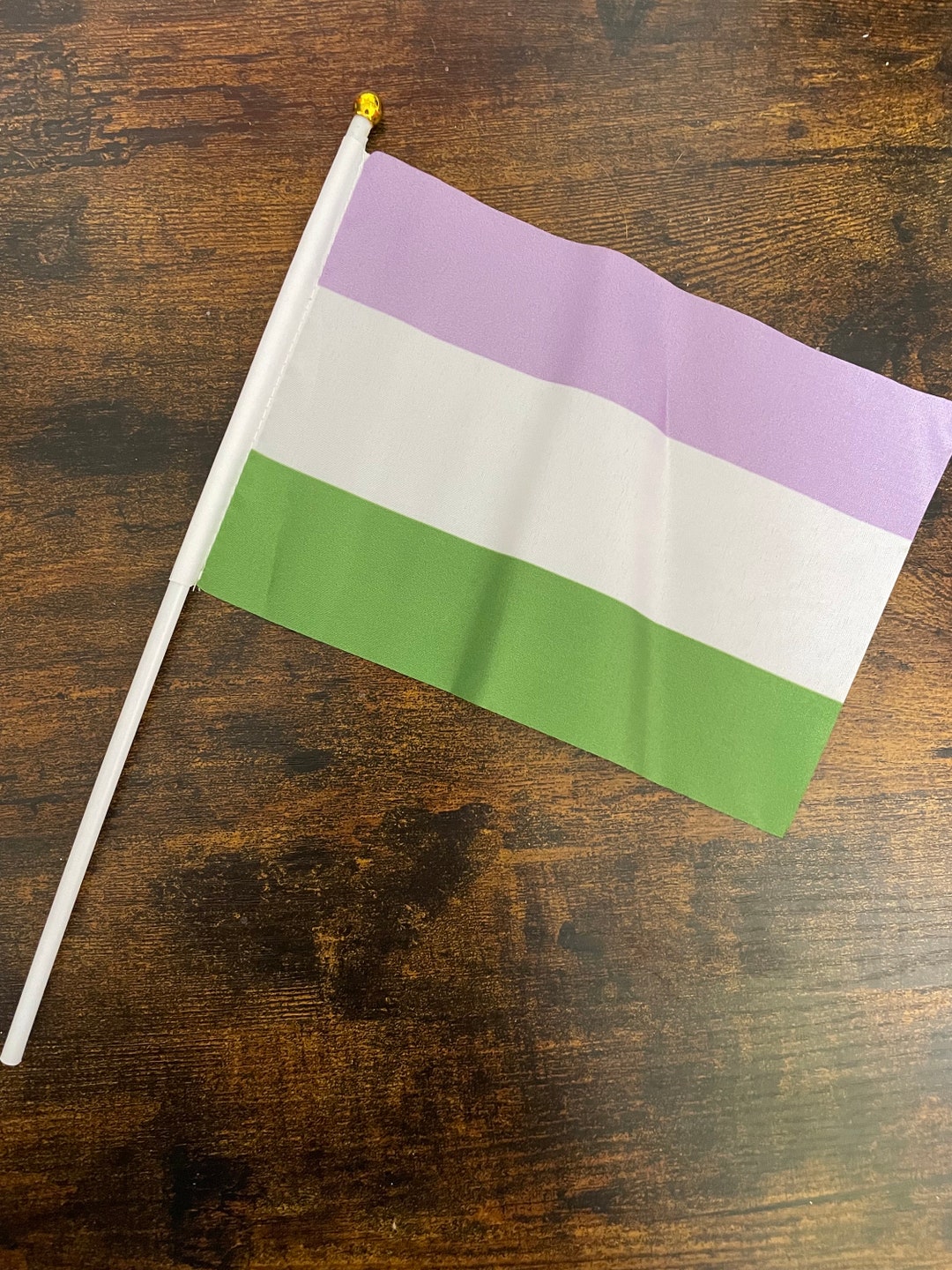 Genderqueer Pride Handheld Flag - Etsy