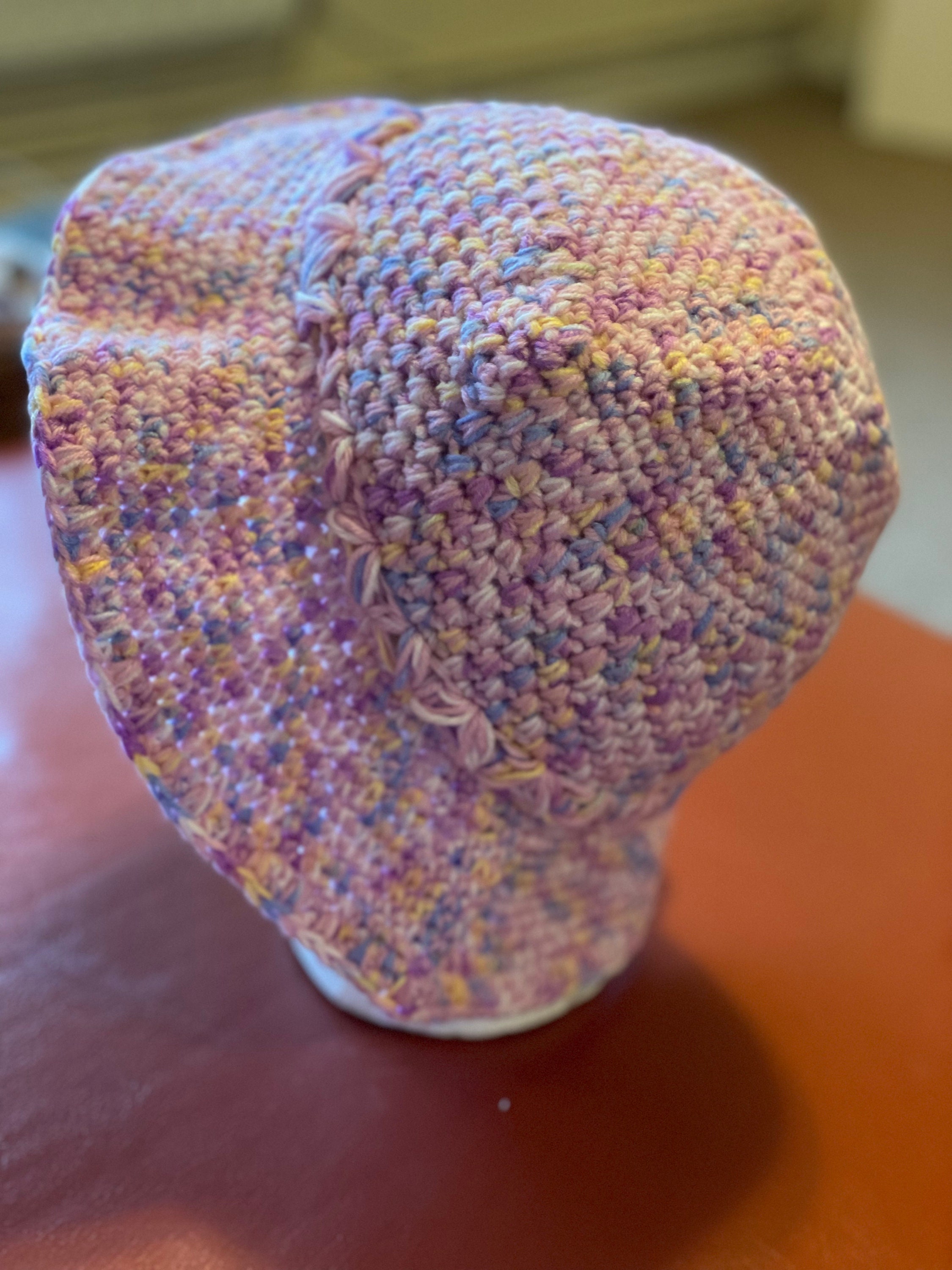 Floral Crotchet Hat - Etsy