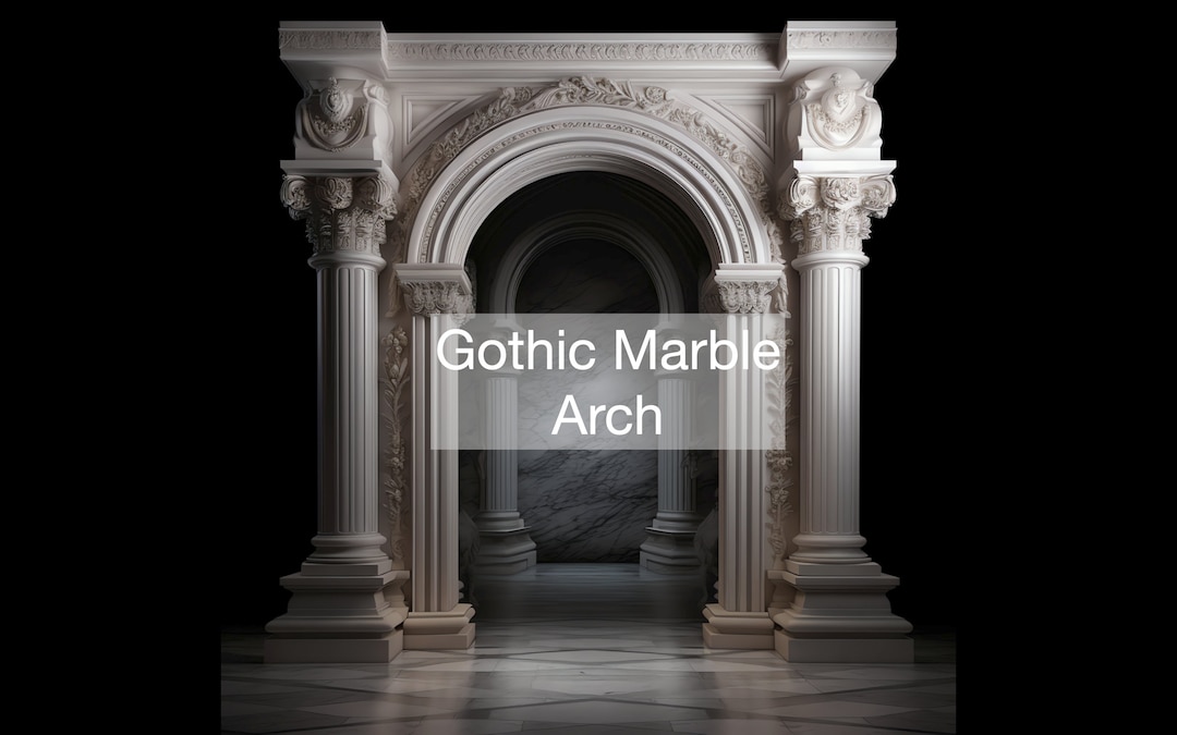 Gothic Marble Arch Digital Backdrop - Etsy
