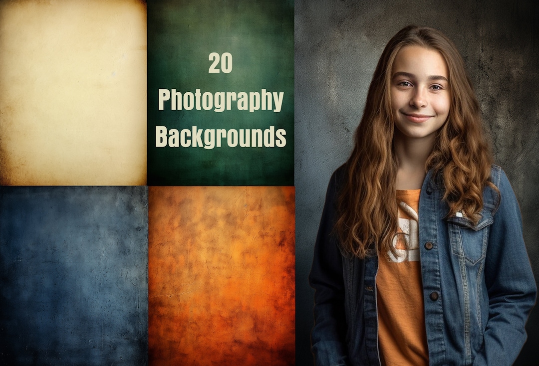 Set of 20 Vintage Backgrounds, Studio Backdrops , Photography ...