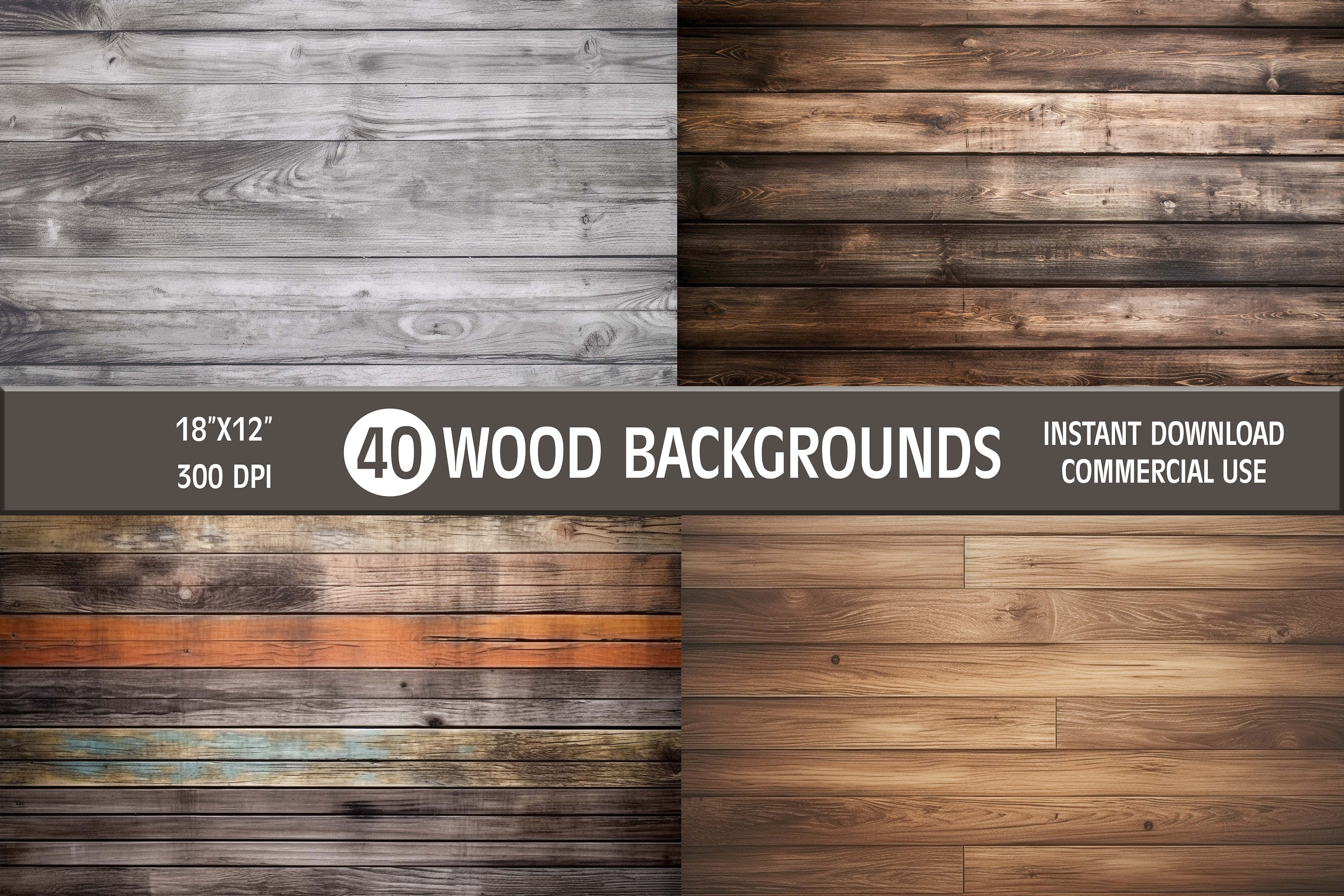 Set of 40 Wood Backgrounds, Wood Backdrops, Wood Background ...