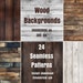24 Seamless Wood Plank Textures, Wood Backgrounds, Digital Paper ...