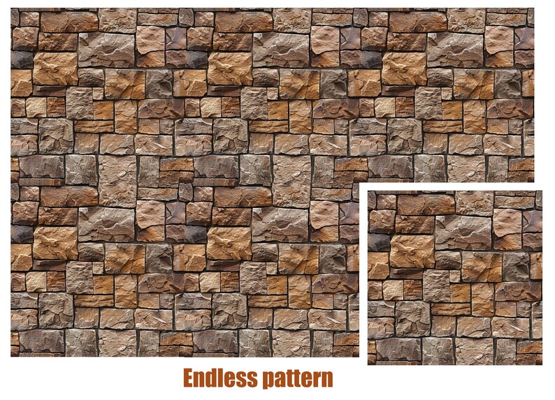 30 Brick Textures Digital Paper, Seamless Rustic Brick Wall Digital ...