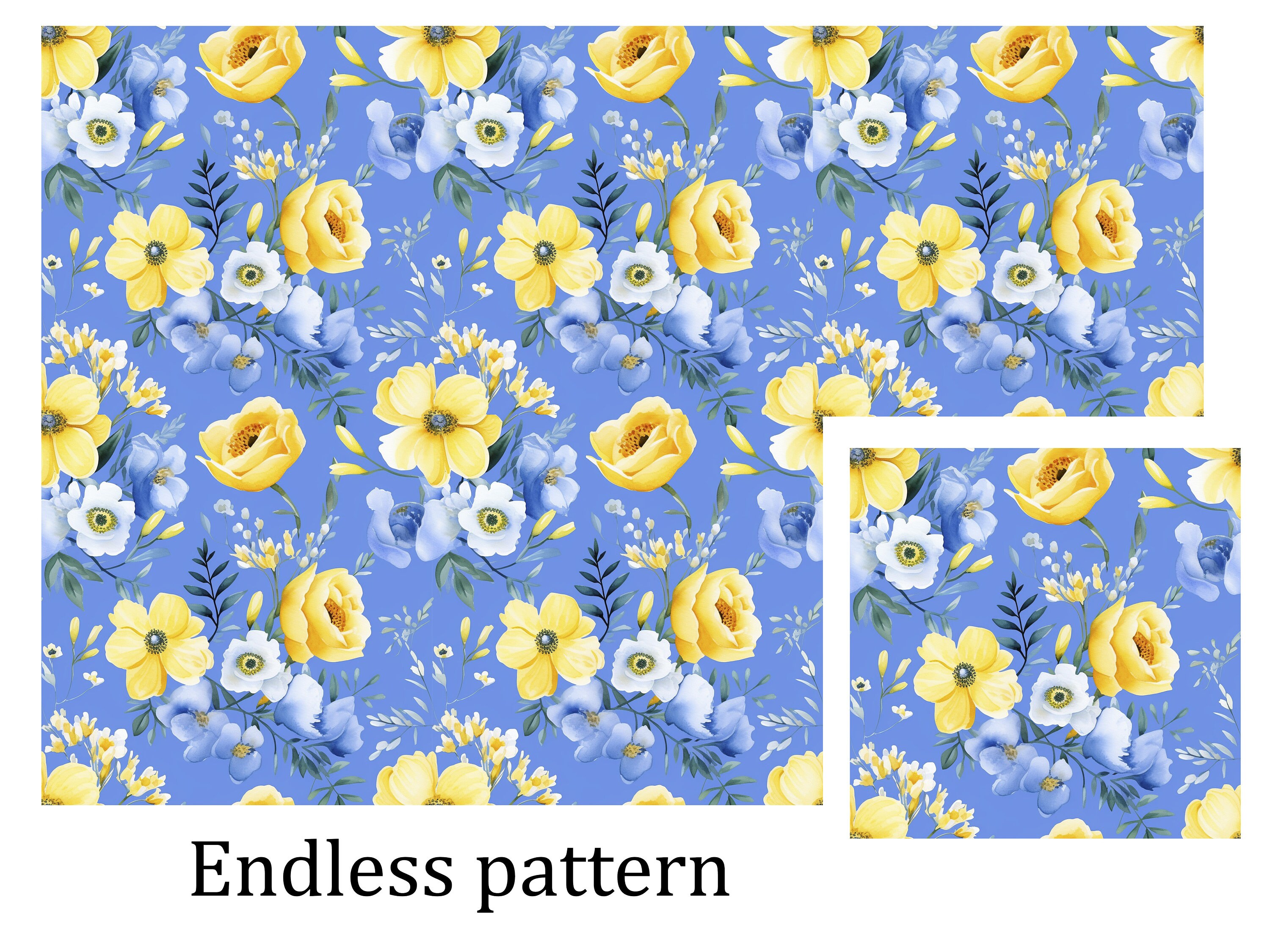 50 Watercolor Flower Seamless Patterns, Watercolor Floral Paper ...