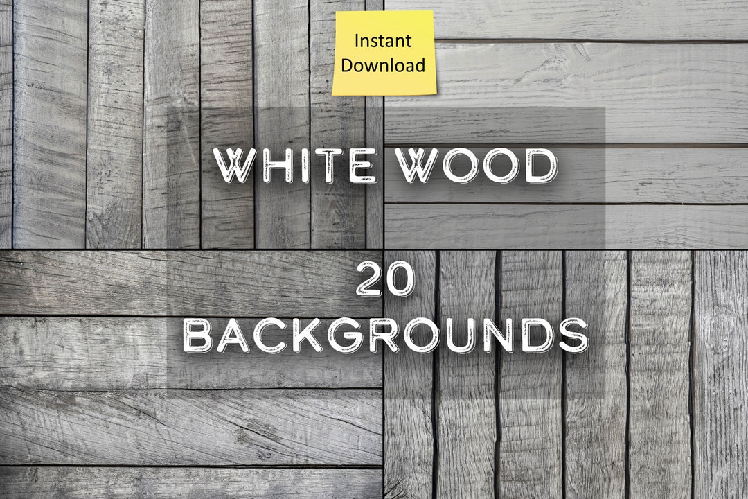 Set of 20 White Wood Backgrounds, Wood Backdrops, Wood Background, Wood ...