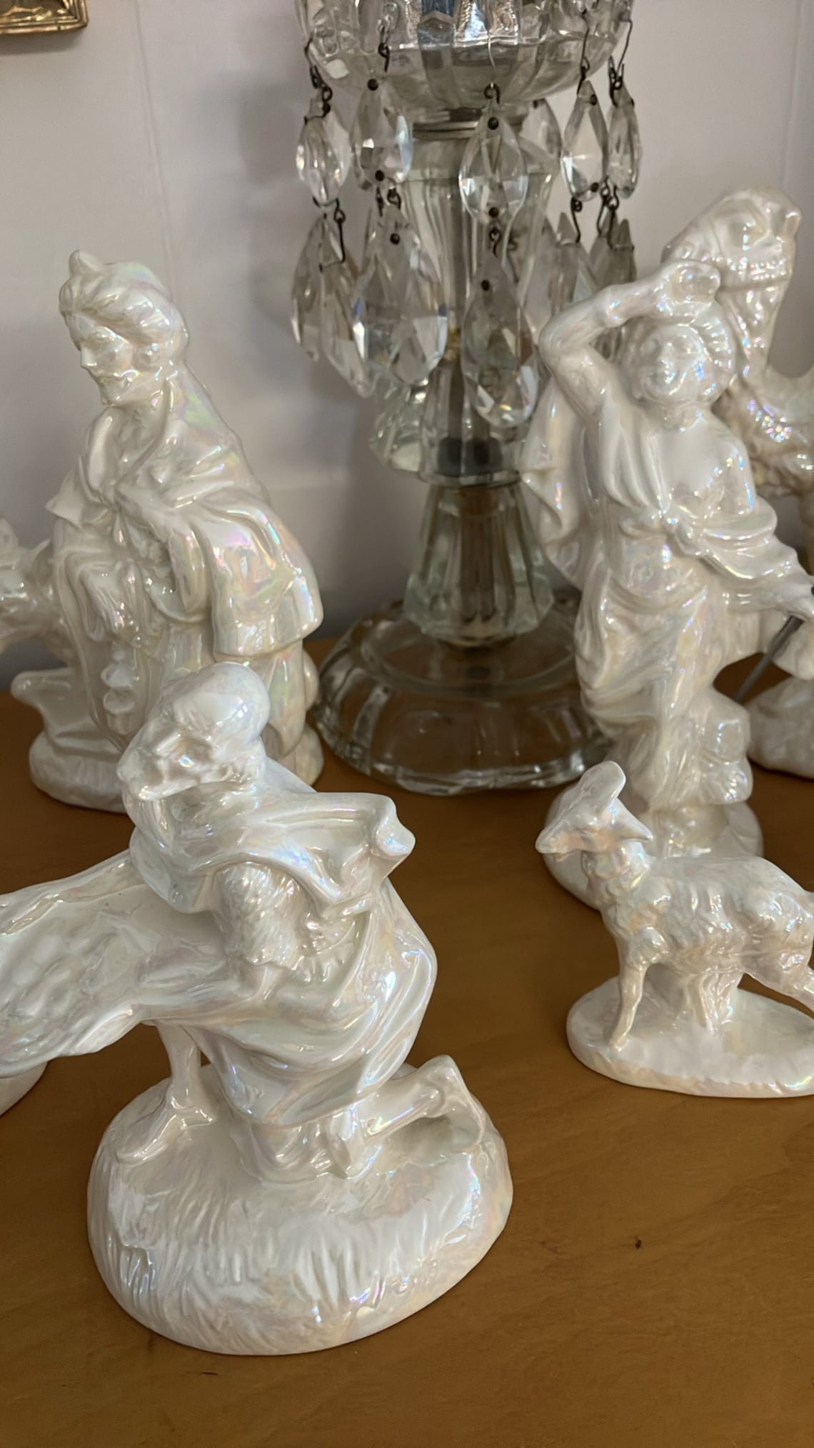 Atlantic Mold 19 Piece Iridescent Glazed Ceramic NATIVITY SET - Etsy