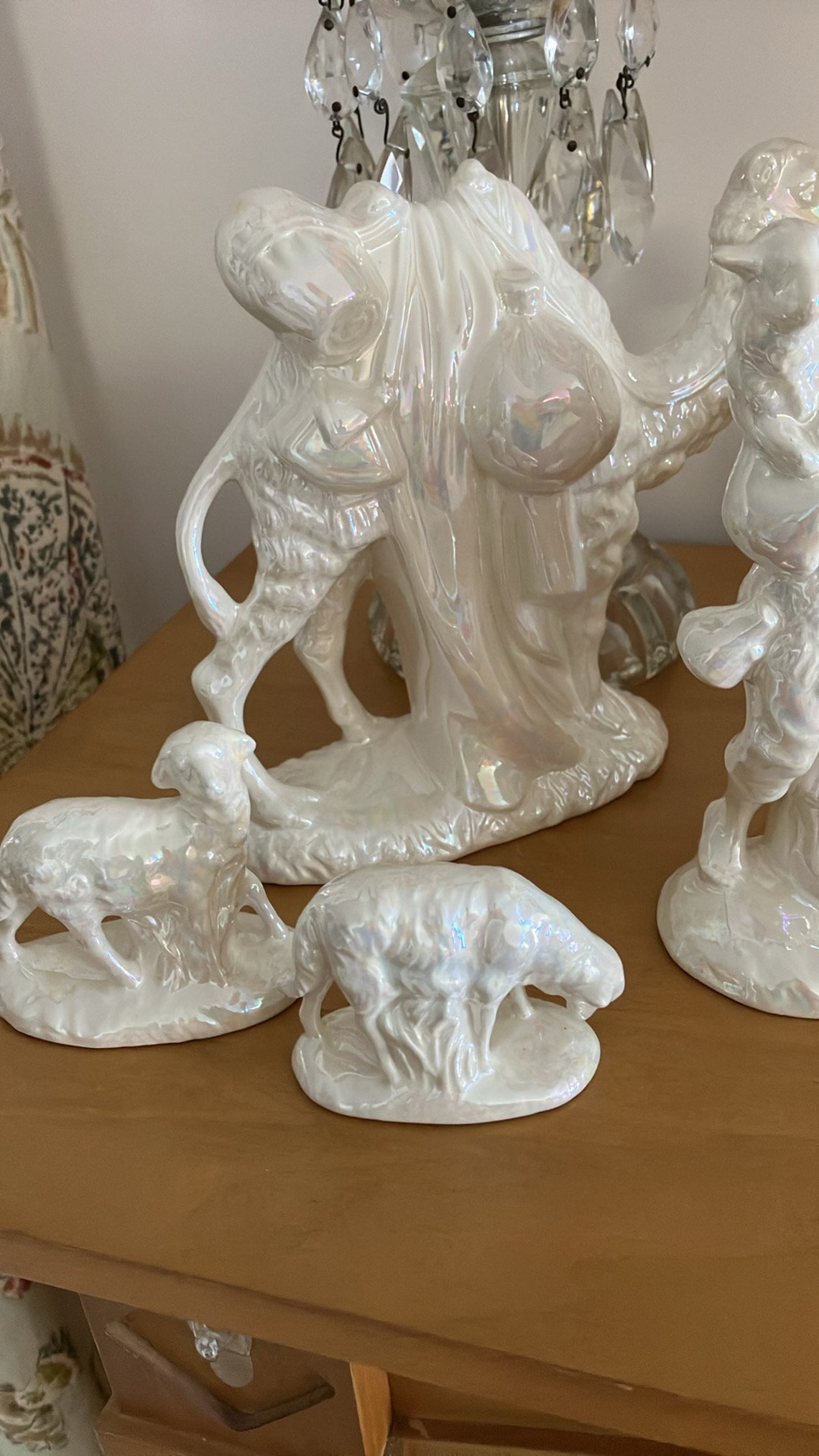 Atlantic Mold 19 Piece Iridescent Glazed Ceramic NATIVITY SET - Etsy