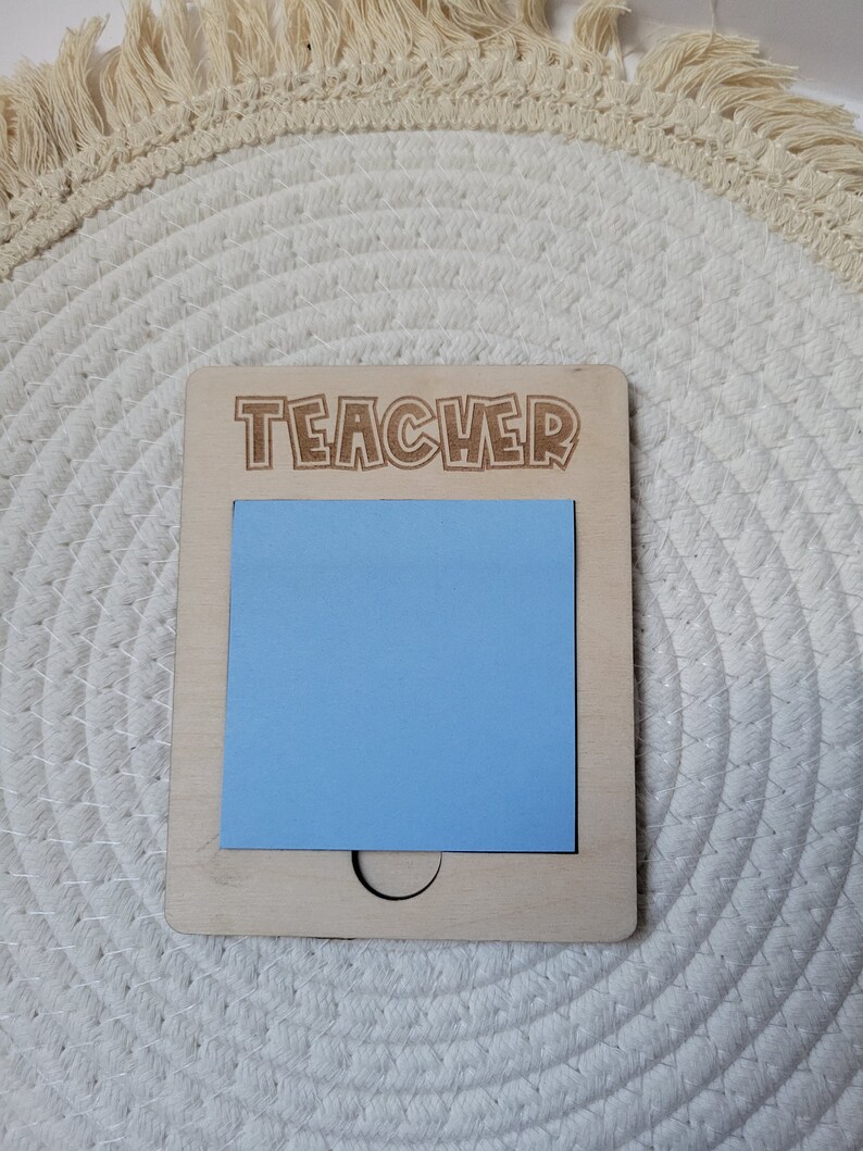 Teacher Post-it Note Holder - Etsy