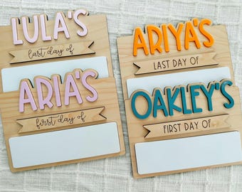 First Day of School-dry Erase Board - Etsy