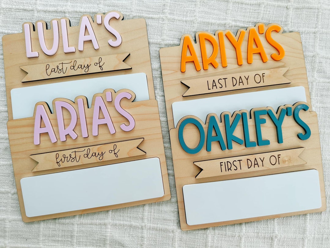 First Day of School Dry Erase Board - Etsy