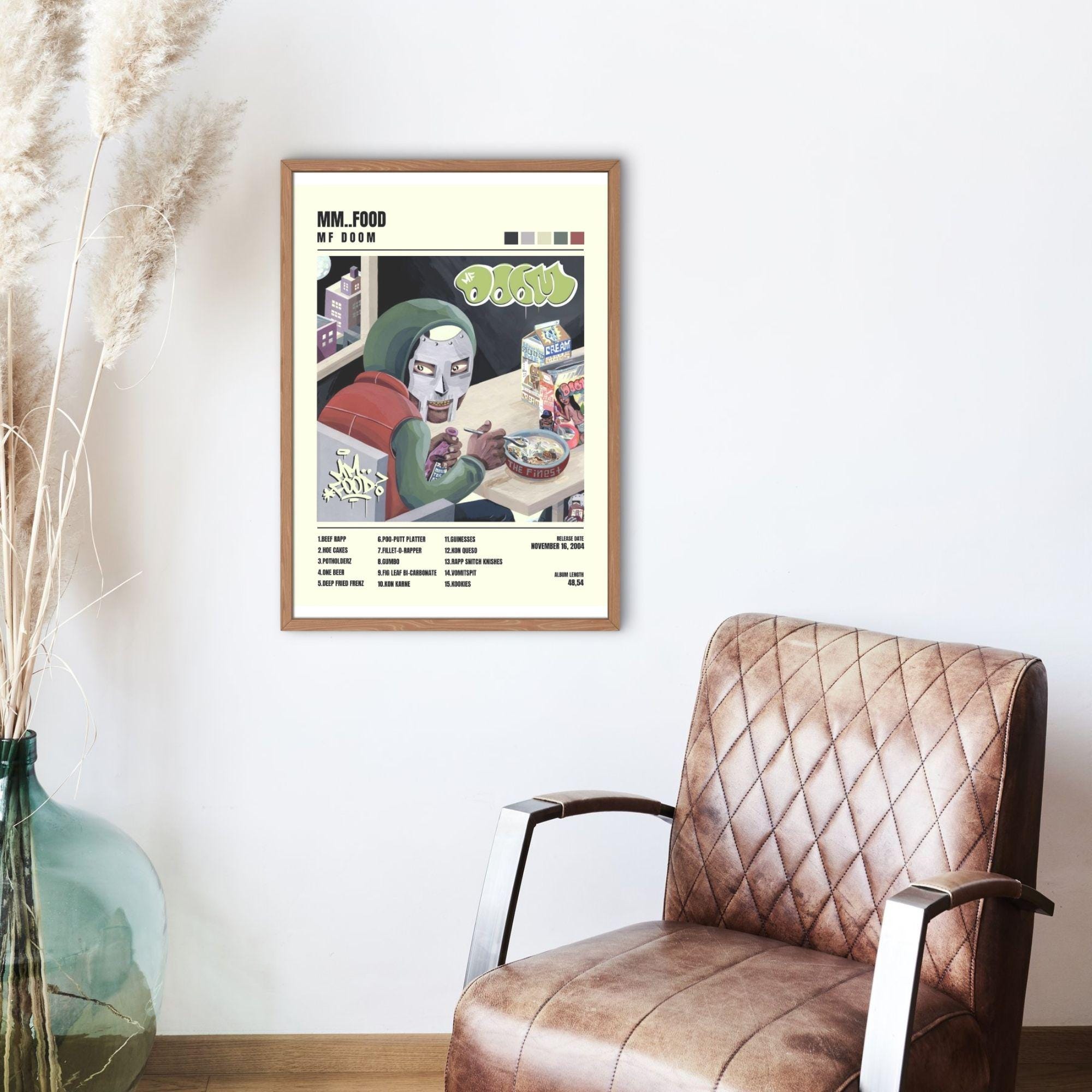 MF Doom Poster MM.. Food Album Cover Printable Wall Art Affordable Gift ...