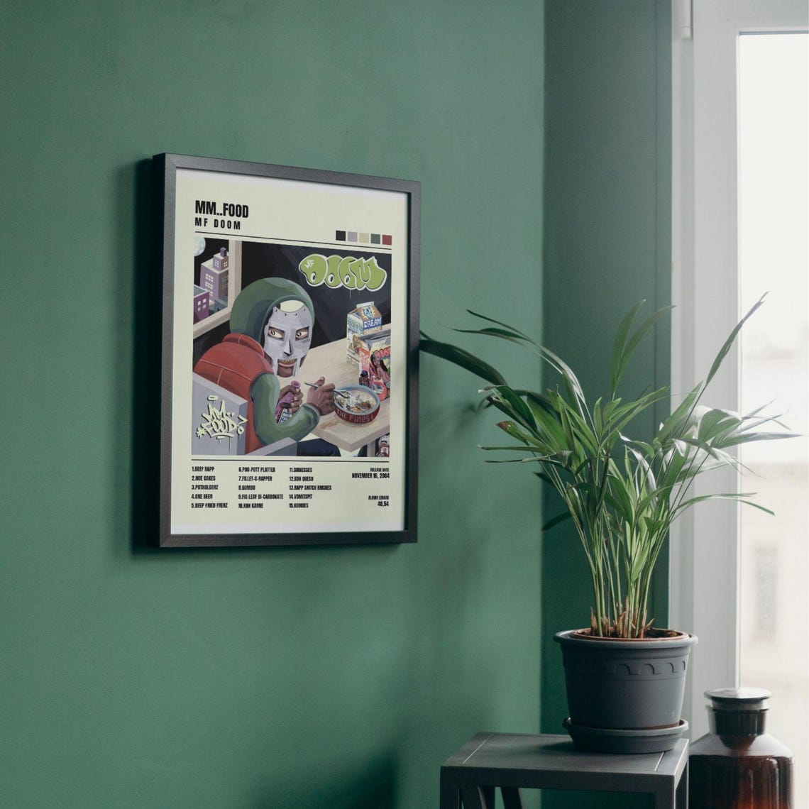 MF Doom Poster MM.. Food Album Cover Printable Wall Art Affordable Gift ...