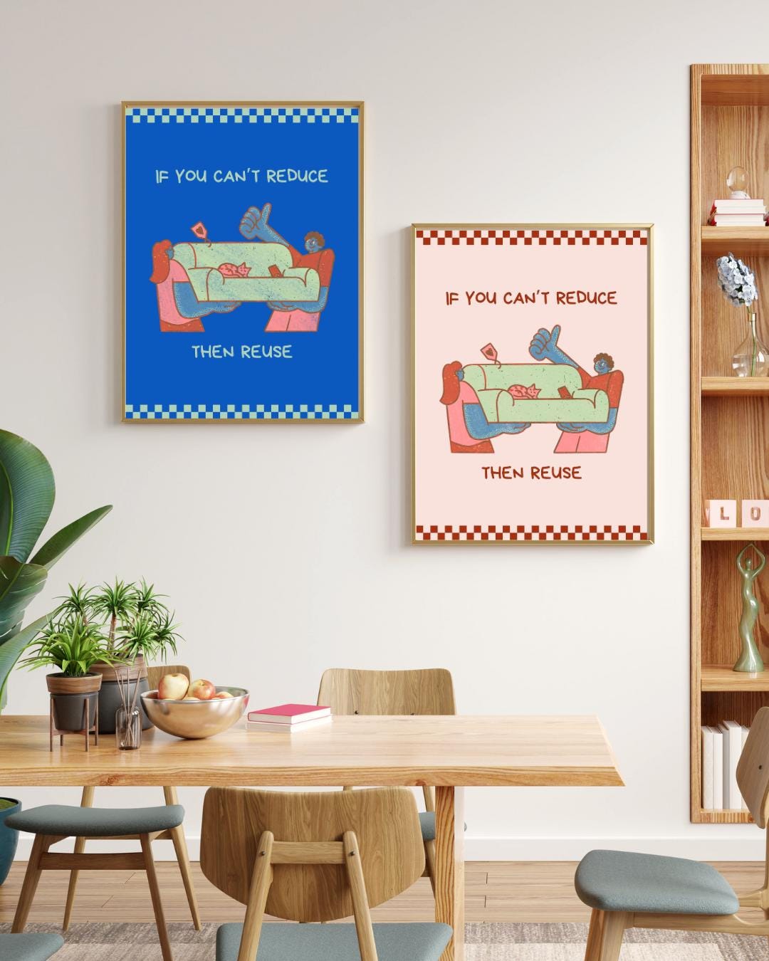 Reduce Reuse Poster, Eco-friendly Wall Art (digital Download) - Etsy