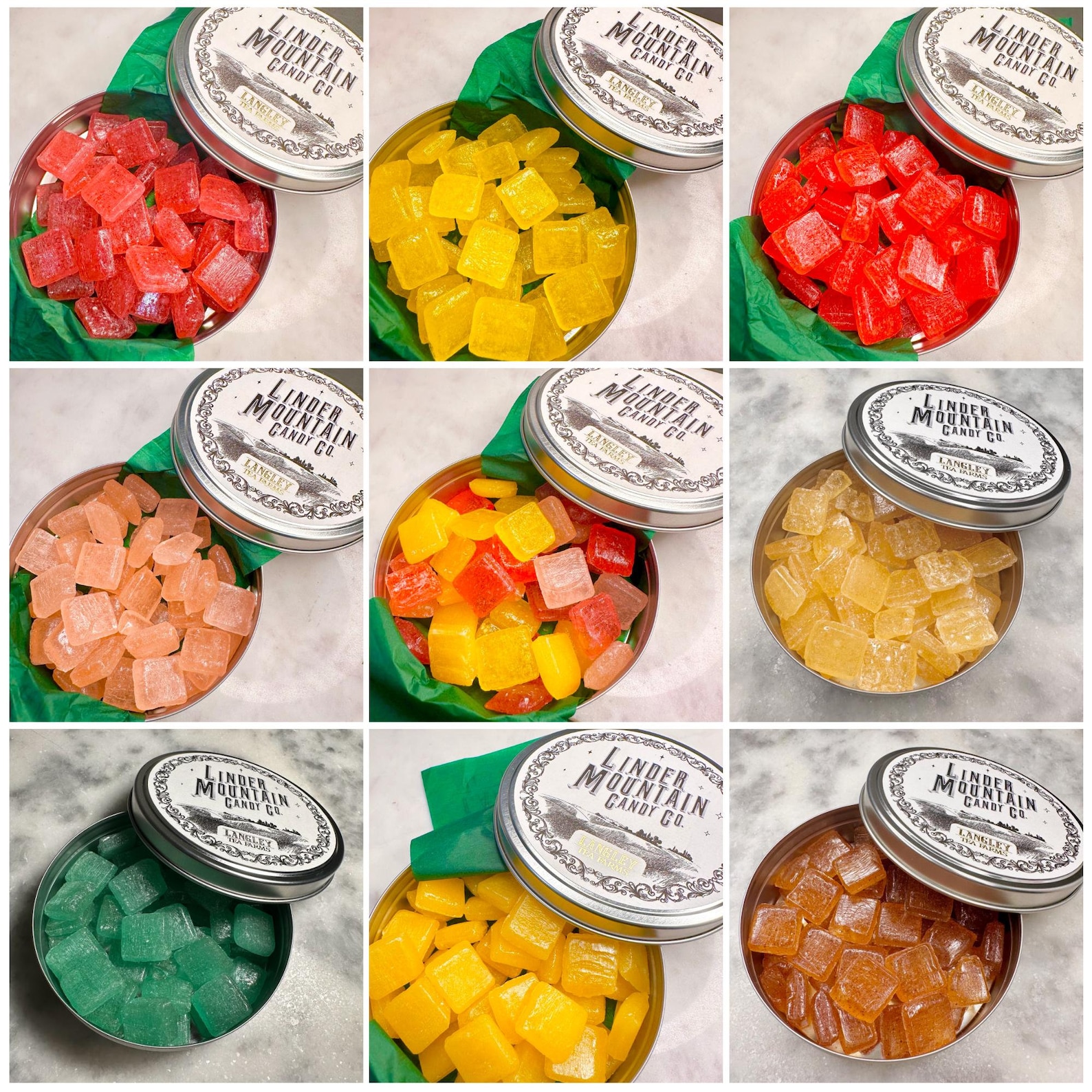 Gift Tin - 4.5 Oz - Hard Candy Drops Traditional Handmade Old Fashioned Small Batch - Etsy