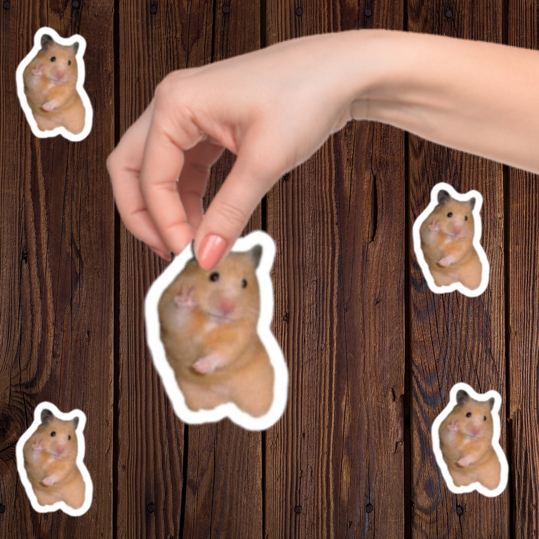 Hamster Peace Sign Stickers Meme Stickers Gift Bff - Etsy