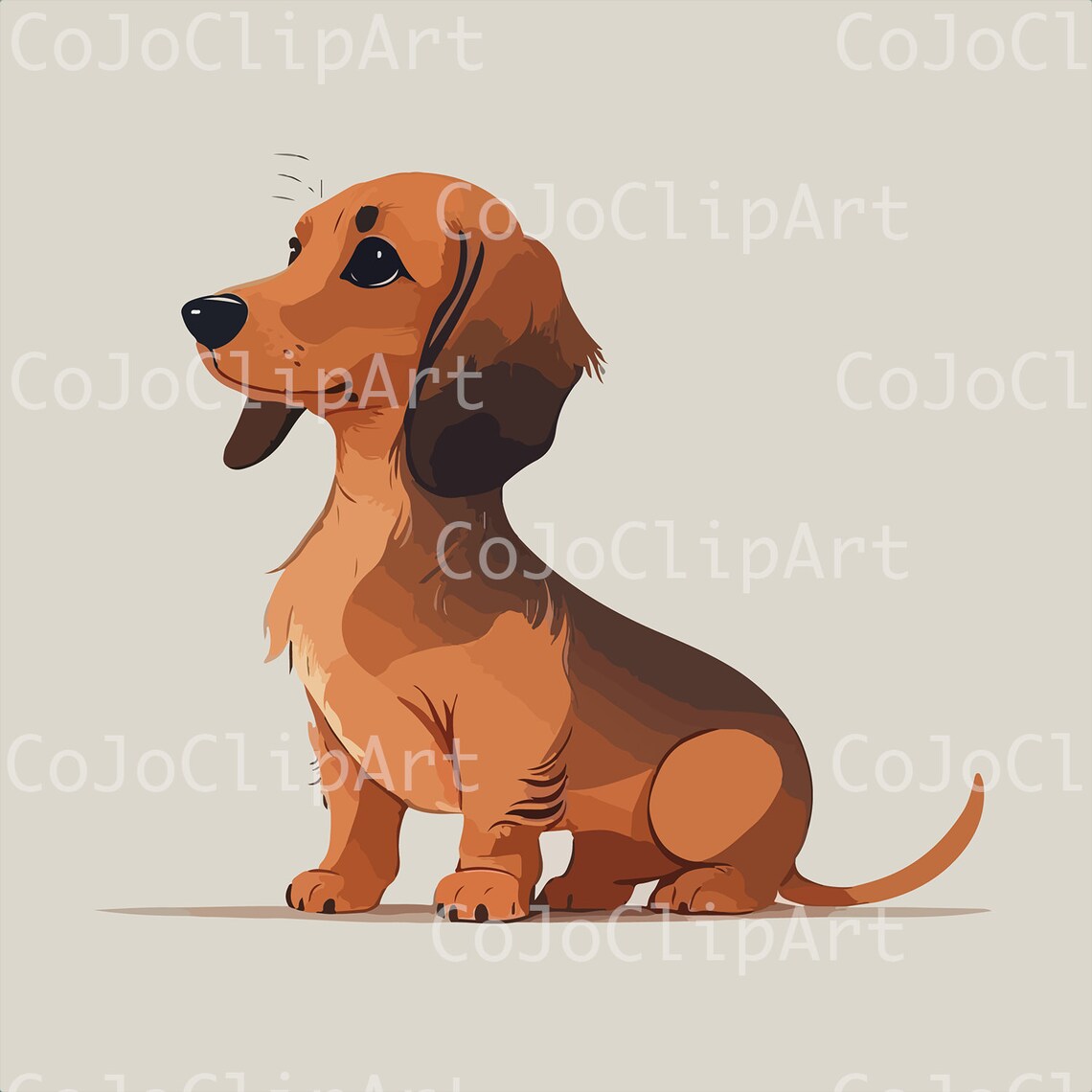 Dachshund Clip Art and SVG - Etsy