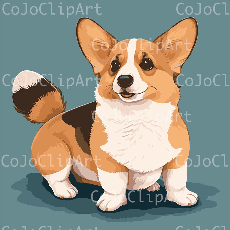 Corgi Clip Art and SVG - Etsy